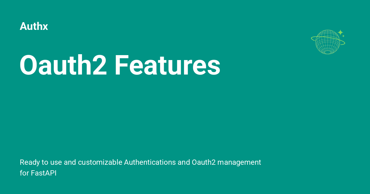 Oauth2 Features - Authx
